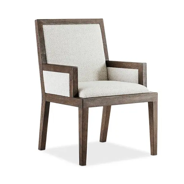 BERNHARDT Outline Wooden Frame Arm Chair - B/cassel