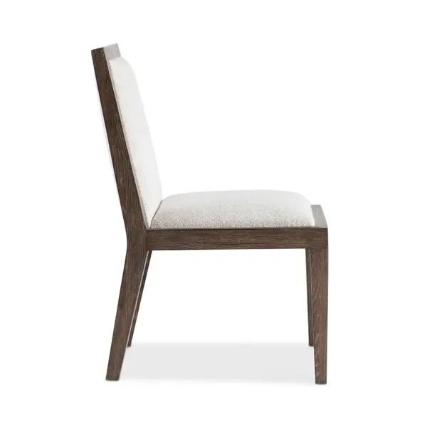 BERNHARDT Outline Wooden Frame Side Chair - B/cassel