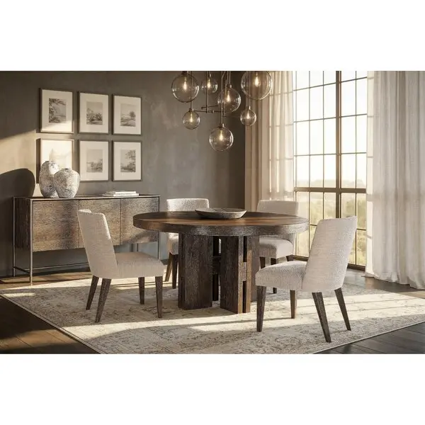 BERNHARDT Outline Wooden Frame Side Chair - B/cassel
