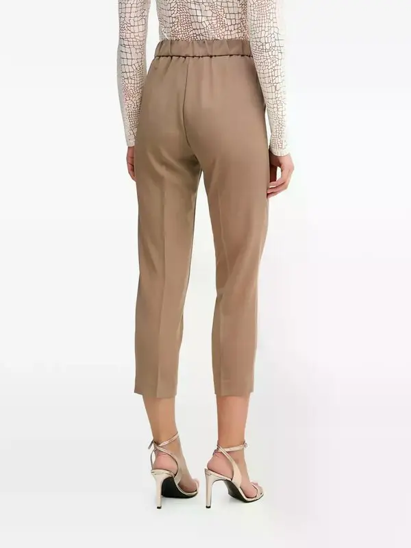 Sisley Button Tailored Trousers - Neutrals