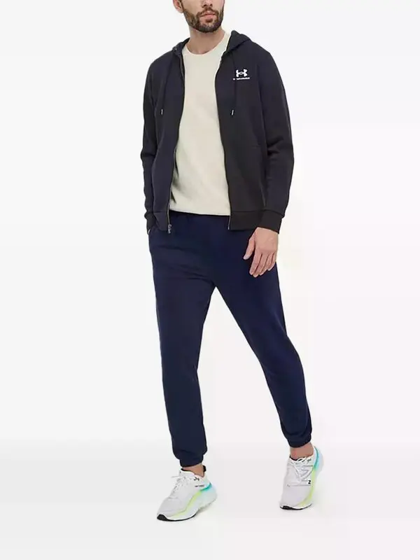 Under Armour Logo-print Zip-up Hoodie - Blue