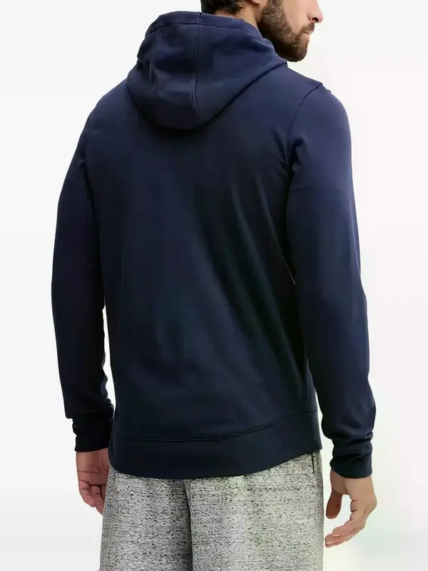 Under Armour Zipped Hoodie With Logo Detail - Blue
