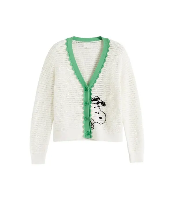 Chinti & Parker Cotton Crochet Cardigan