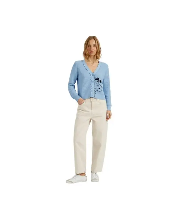 Chinti & Parker Cotton Crochet Cardigan