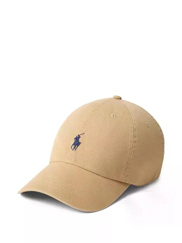 Polo Ralph Lauren Embroidered Cotton Chino Cap - Neutrals