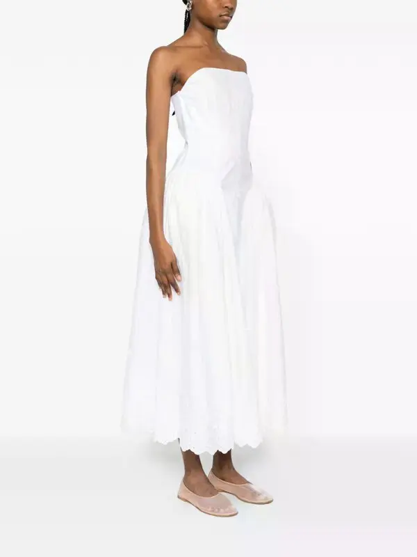 Simone Rocha Embroidered Midi Dress