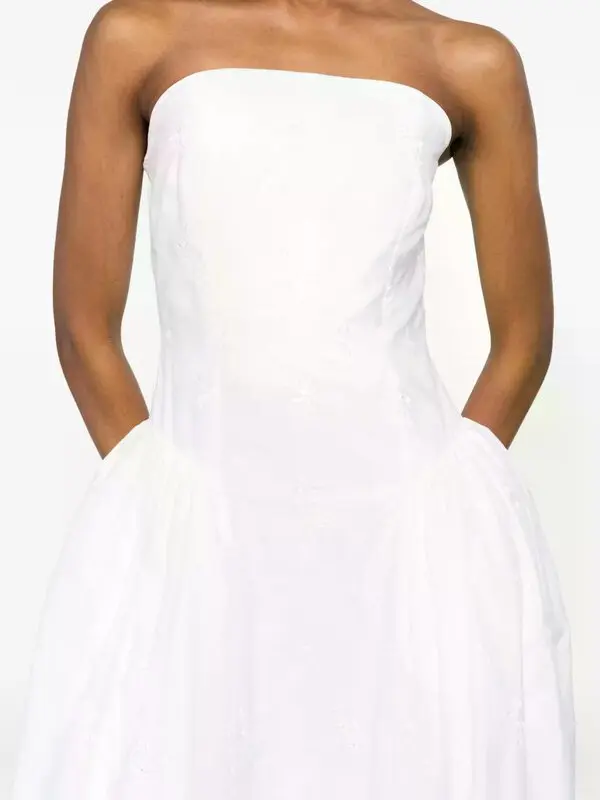 Simone Rocha Embroidered Midi Dress