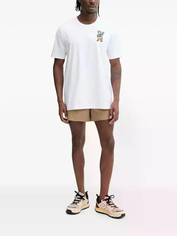 Adidas Logo-print Shorts - Brown