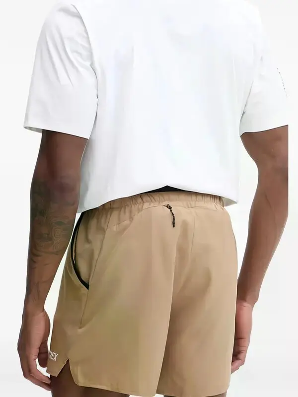 Adidas Logo-print Shorts - Brown