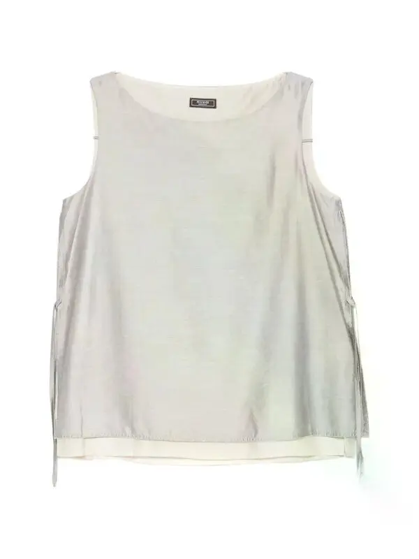 Peserico Sleeveless Tie-side Top - Grey