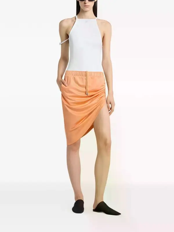 COURREGES Halterneck Ribbed Tank Top