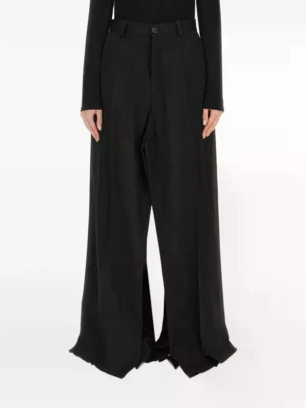 Balenciaga Double-front Trousers - Black