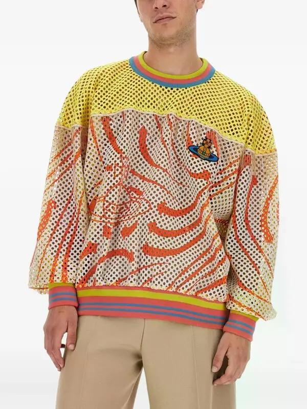 VIVIENNE WESTWOOD Printed Mesh Sweatshirt