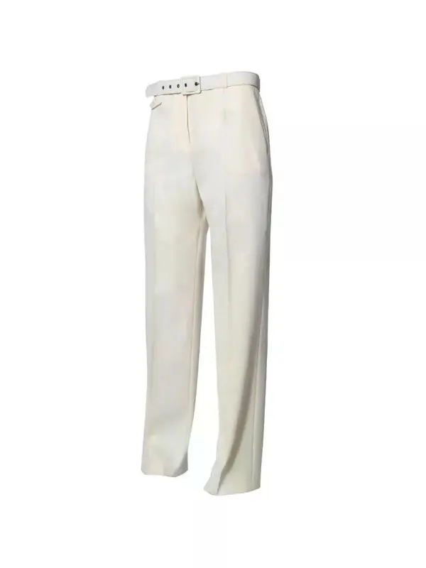 Givenchy Belted Trousers - White