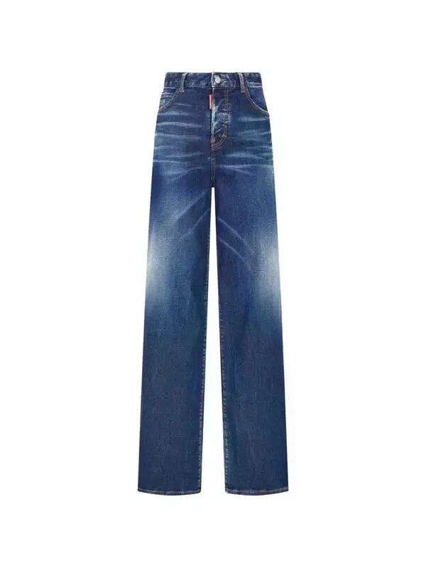 Dsquared2 Traveller Wide-leg Jeans - Blue