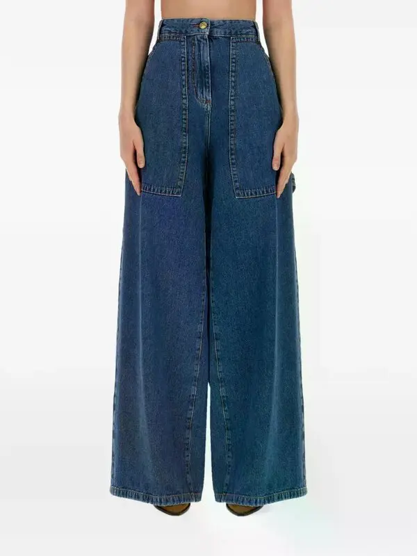 Etro Belt-loop Buttoned Jeans - Blue