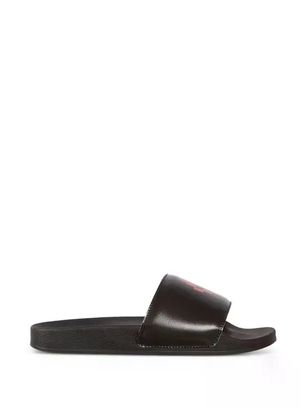 COUNTY OF MILAN Cross Print Slides - Black