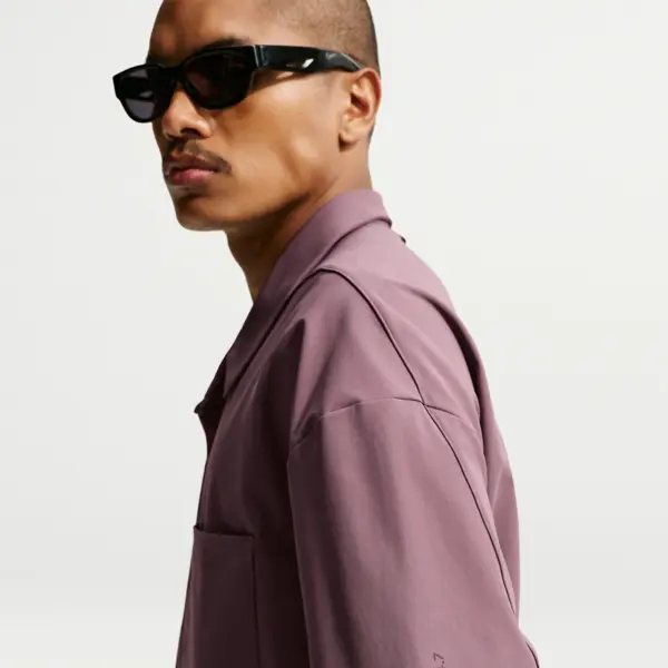 Nike 24.7 Perfectstretch Dri-fit Uv Button-up Shirt - Purple