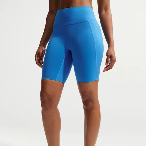Nike Universa High-waisted 8" Biker Shorts - Blue