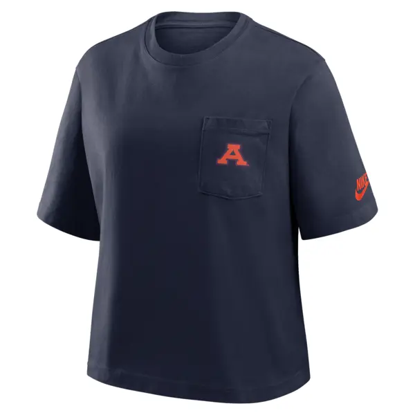 Nike Auburn Legacy Pocket Boxy College T-shirt - Blue