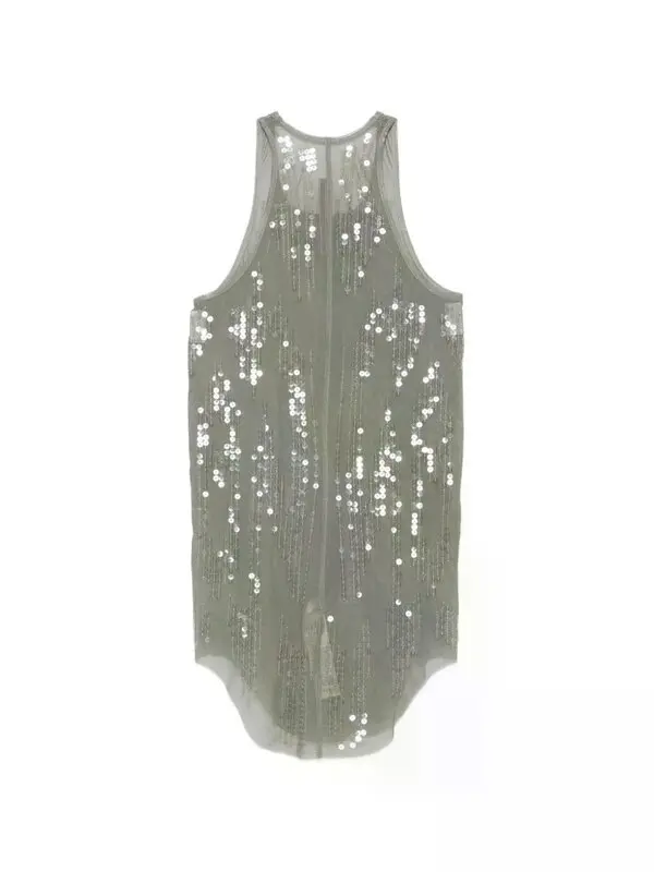 Rick Owens Sequin Embellished Top - Green