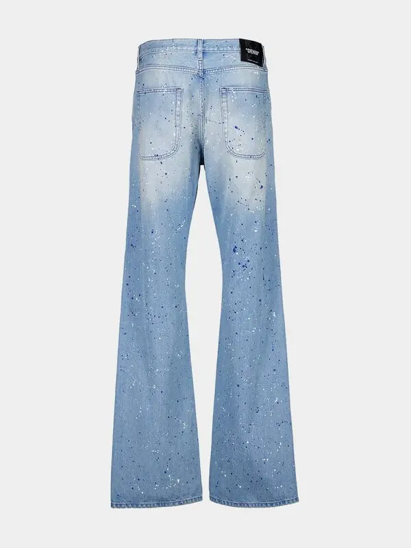 Off-White Relaxed-fit Paint Splatter Jeans