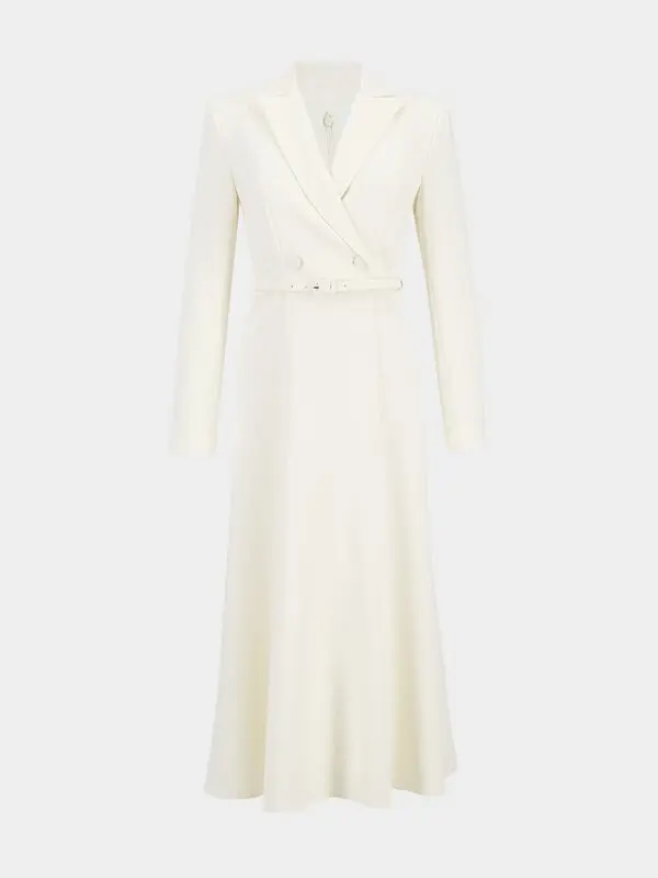 Roland Mouret Tailored Midi Dress - Cream