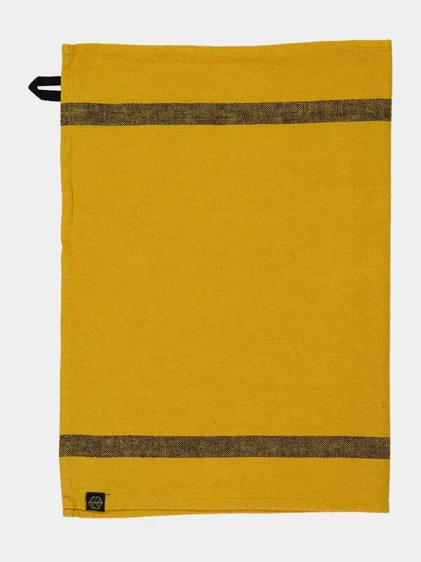 Haomy Côme Linen And Cotton Kitchen Towel - Yellow
