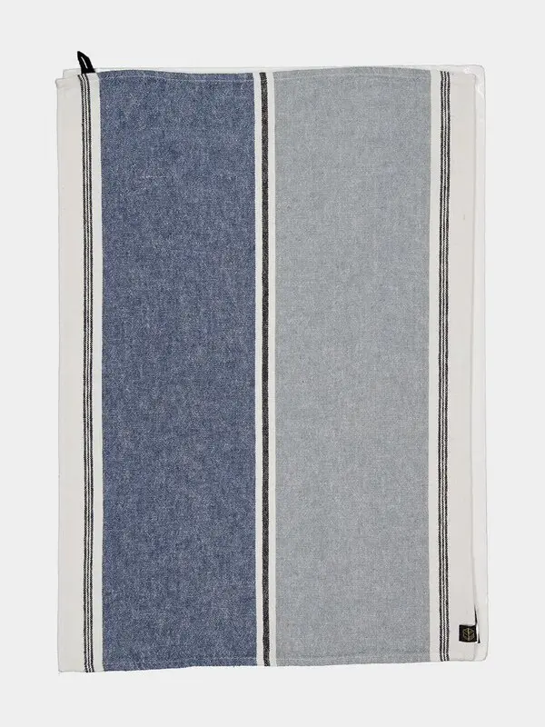 Haomy Trevise Linen Kitchen Towel - Blue
