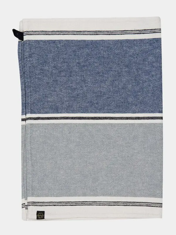 Haomy Trevise Linen Kitchen Towel - Blue