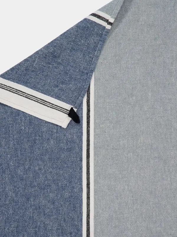 Haomy Trevise Linen Kitchen Towel - Blue
