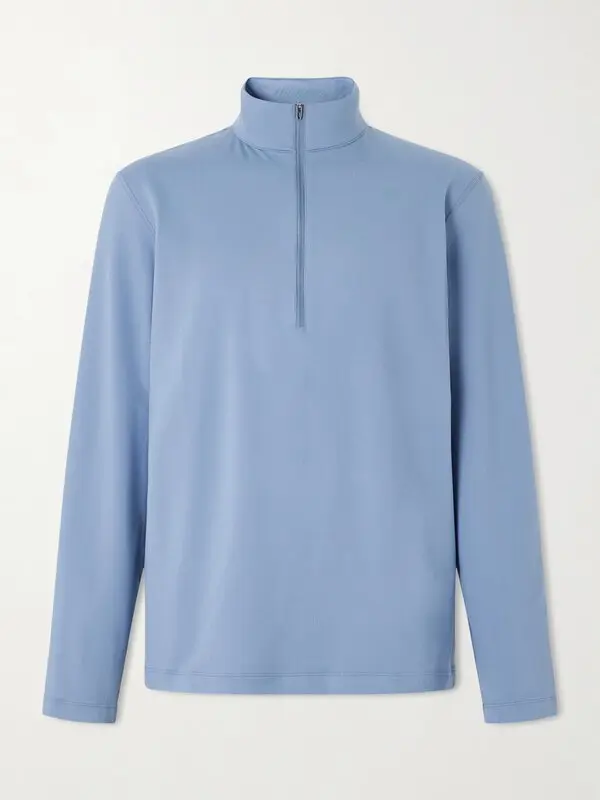 Lululemon Slim-fit Stretch Recycled-jersey Half-zip Top