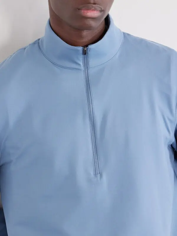 Lululemon Slim-fit Stretch Recycled-jersey Half-zip Top