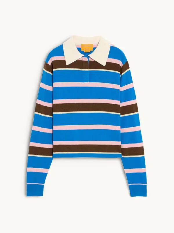 Guest In Residence Cashmere Rugby Top - Twilight Combo