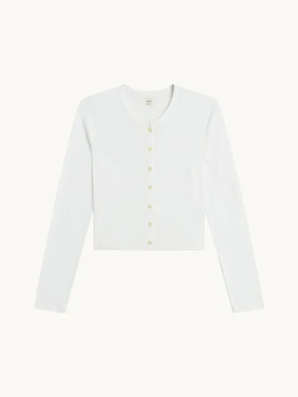 LESET Nando Cardigan - White