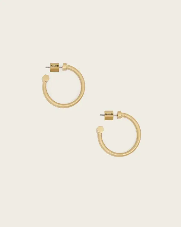 ALLSAINTS Janna Hoop Earrings - Antique Gold