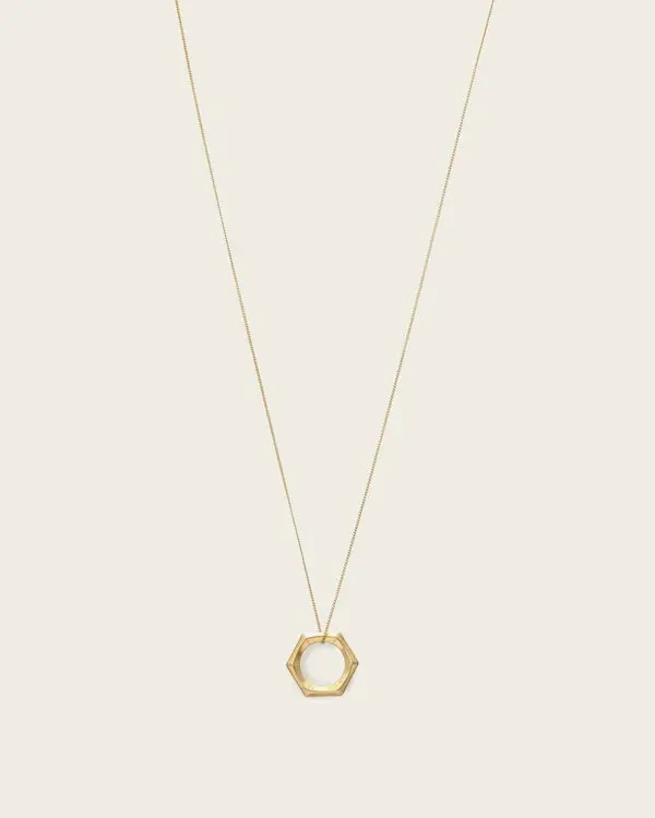 ALLSAINTS Clara Large Necklace - Antique Gold