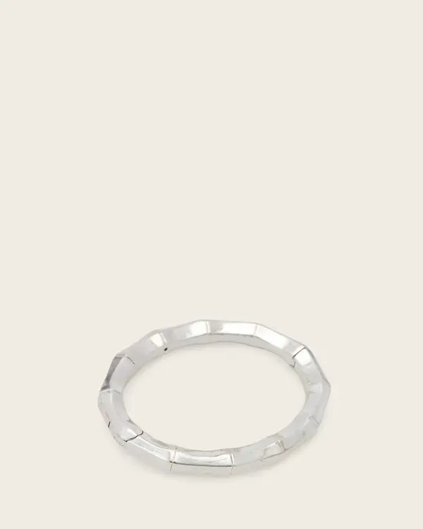 ALLSAINTS Clara Hinge Bracelet - Warm Silver