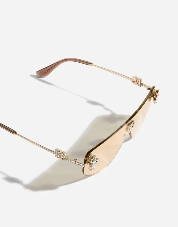 Dolce & Gabbana Crystal Embellished Sunglasses - Gold