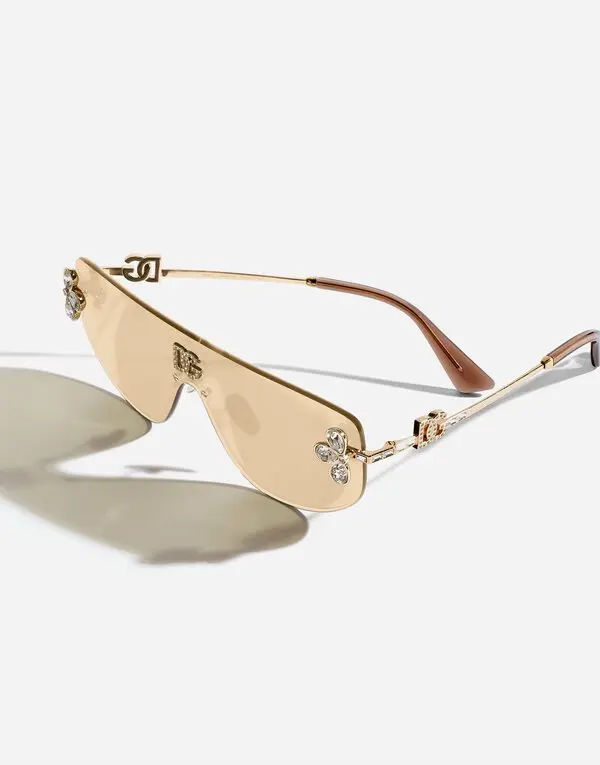 Dolce & Gabbana Crystal Embellished Sunglasses - Gold