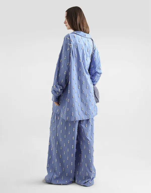 Dolce & Gabbana Cotton Shirt With Embroidery - Multicolor