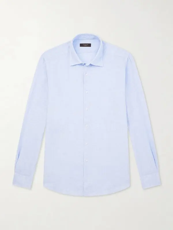 SLOWEAR Glanshirt Linen Shirt - Blue