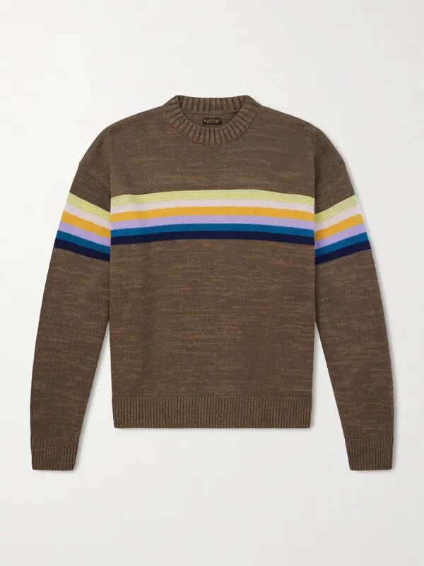 Kapital Cotton And Wool-blend Sweater - Brown
