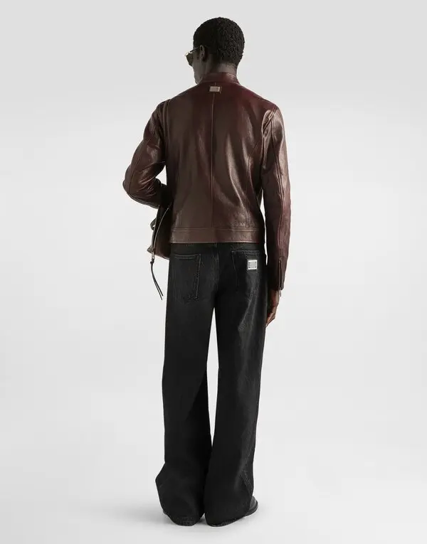 Dolce & Gabbana Lambskin Nappa Leather Jacket