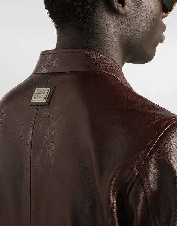 Dolce & Gabbana Lambskin Nappa Leather Jacket