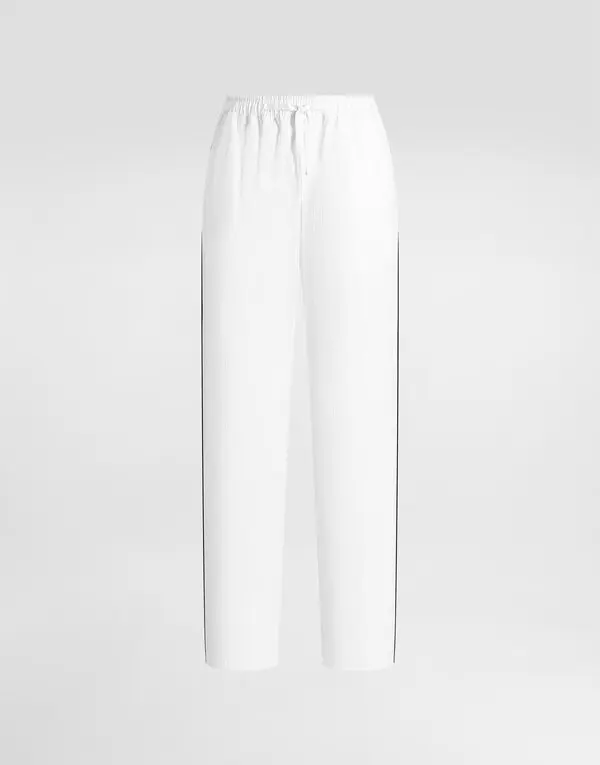 Dolce & Gabbana Structured Fabric Trousers - White
