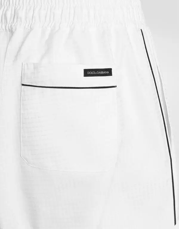 Dolce & Gabbana Structured Fabric Trousers - White
