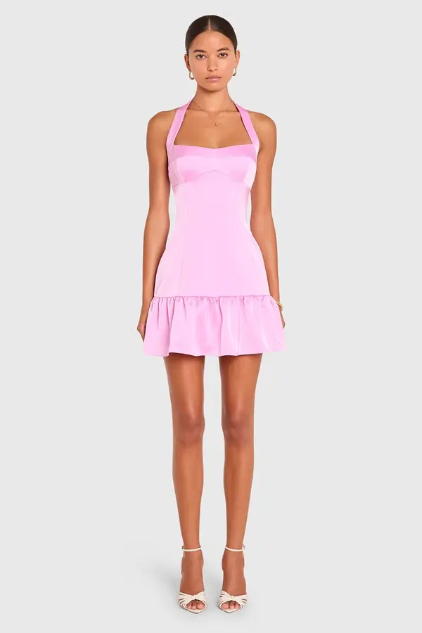 Amanda Uprichard Haley Mini Dress - Azalea