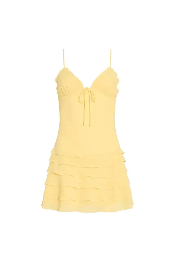 Amanda Uprichard Mirabelle Romper - Daffodil