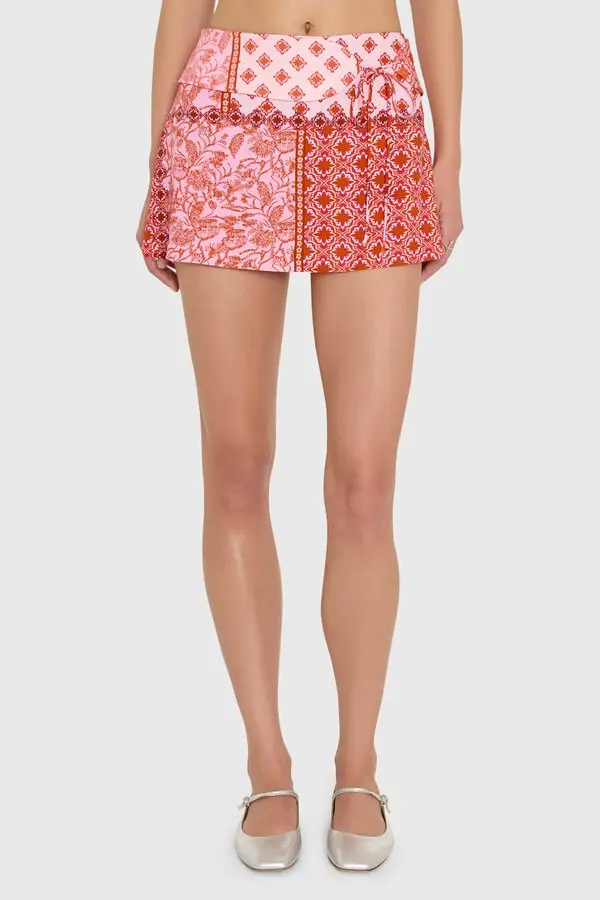 Amanda Uprichard Mila Skort - Pink Multi